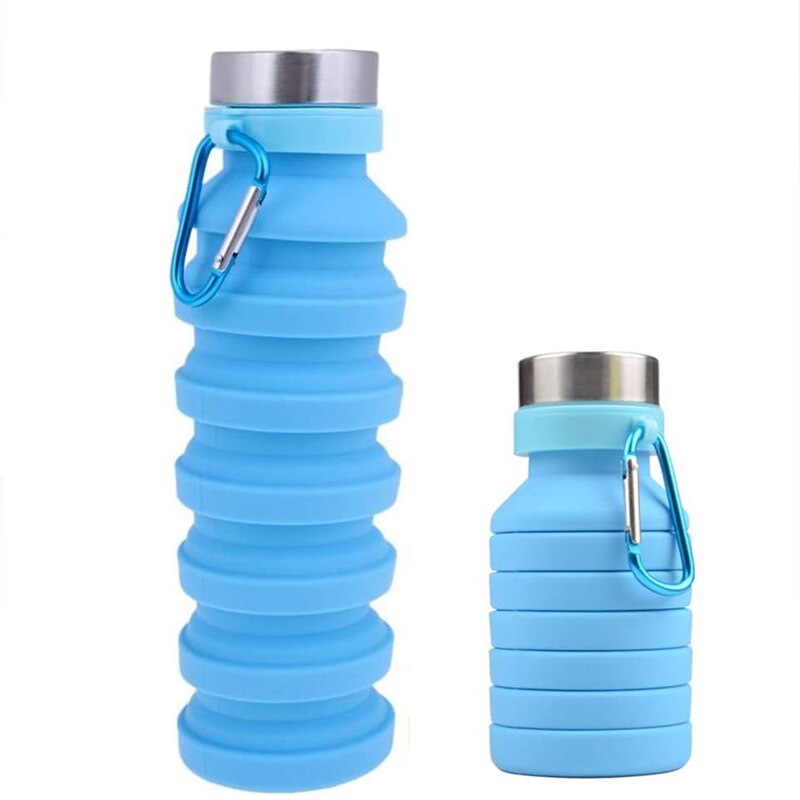 550ml Silicone Squeezed Adjustable Collapsible Wat... – Grandado