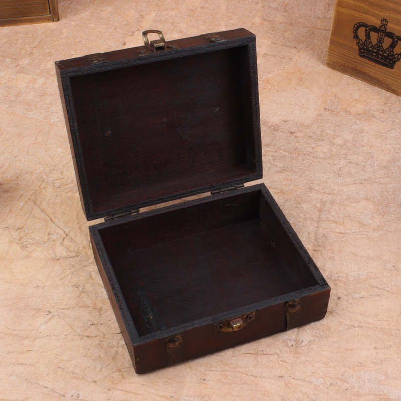 Wooden Jewelry Box Vintage Europe Trinket Jewelry ... – Grandado