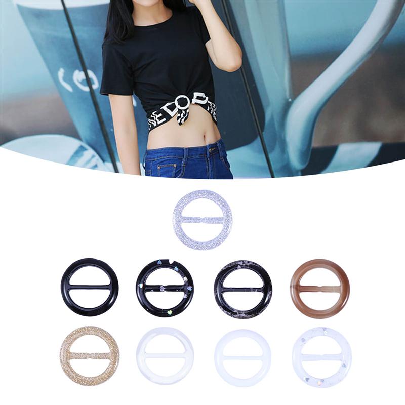 9 stk rund form t-shirt clips tørklæde spænder t s... – Grandado