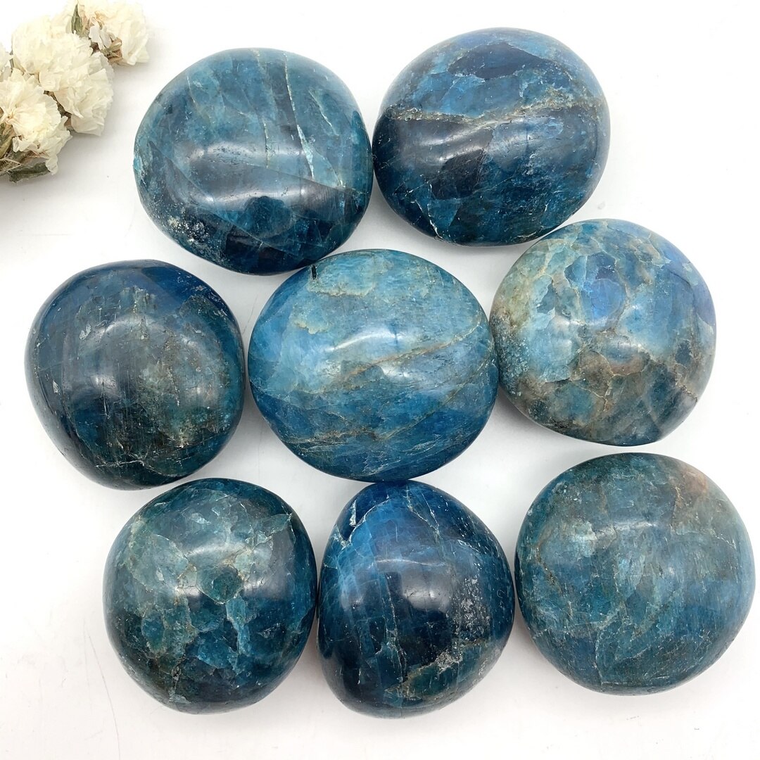 Hermoso azul Natural de la apatita de GEMA de cuar... – Grandado