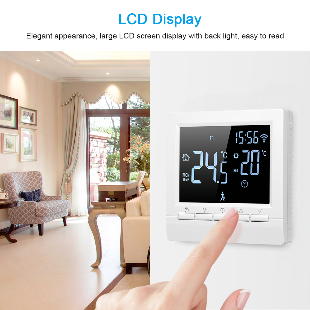 APPControl Wi-Fi Smart Thermostat Digital Temperat... – Grandado