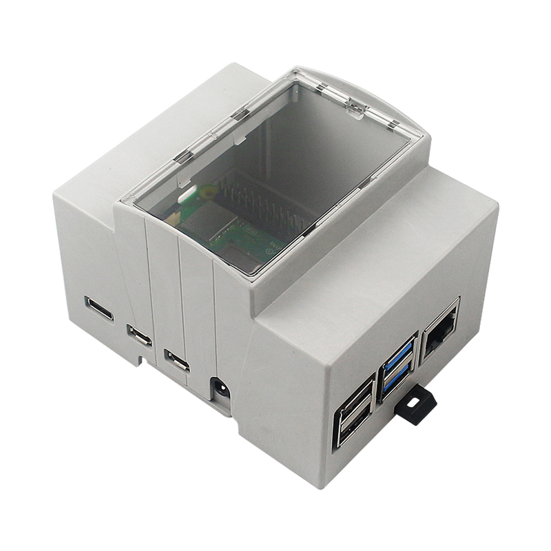 Raspberry Pi 4B ABS Case DIN Rail Shell with Cooli... – Vicedeal