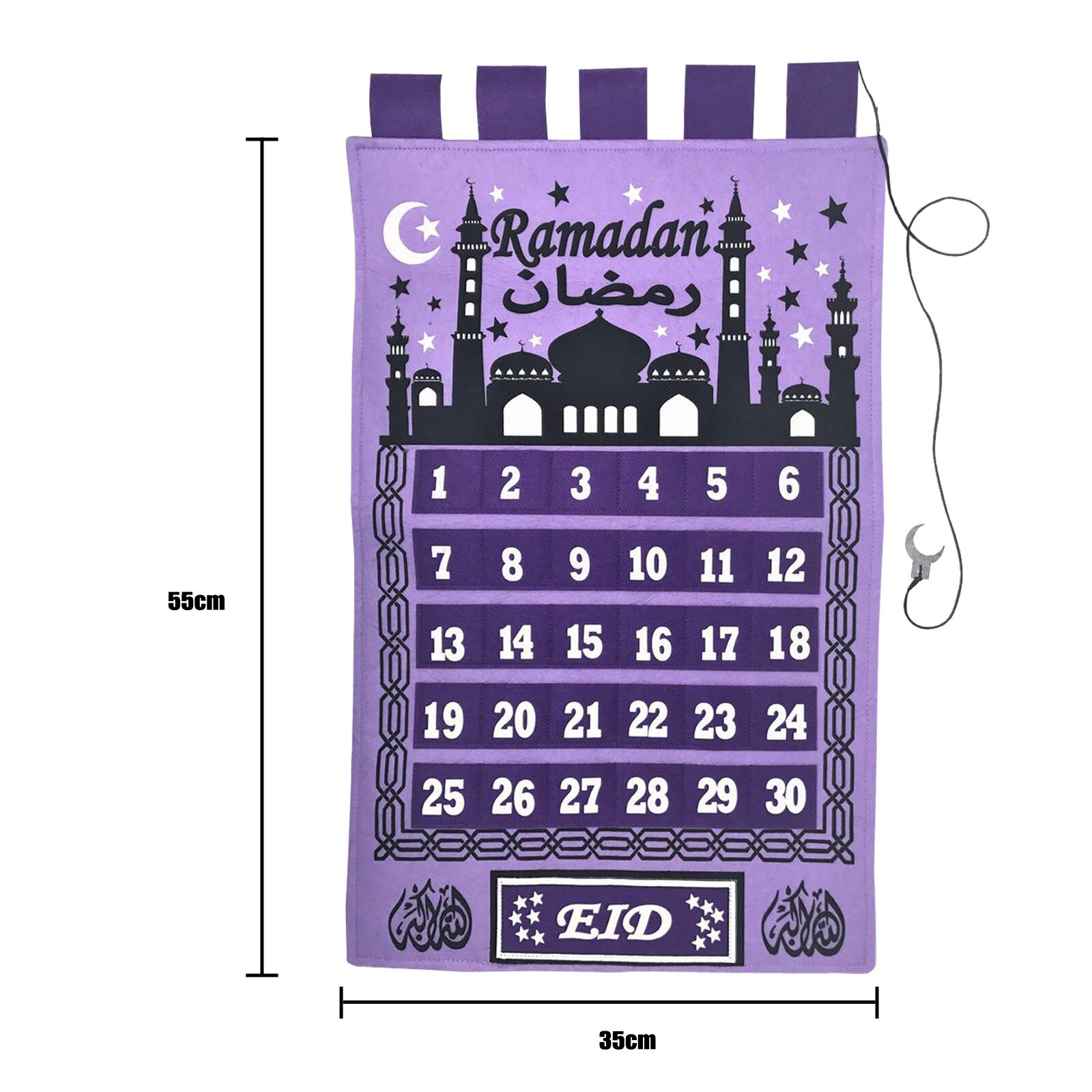 Ramadan Calendar Twilight - Purple- Reusable Every... – Grandado