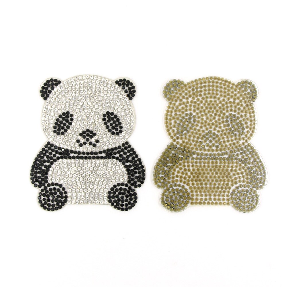 1Pcs Crystal Rhinestone Panda Patches For Clothing... – Grandado