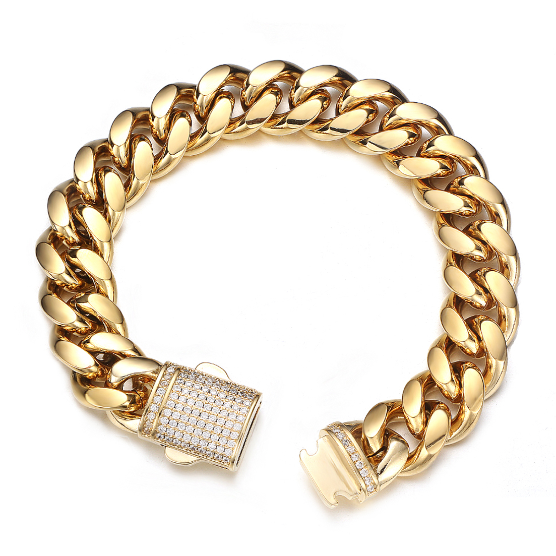 6/8/10/12/14mm Men Chain Bracelet Stainless Steel ... – Vicedeal