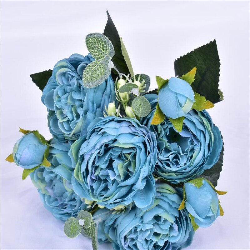 30cm Big Flower Heads Rose Silk Bouquet Peony Arti... – Vicedeal