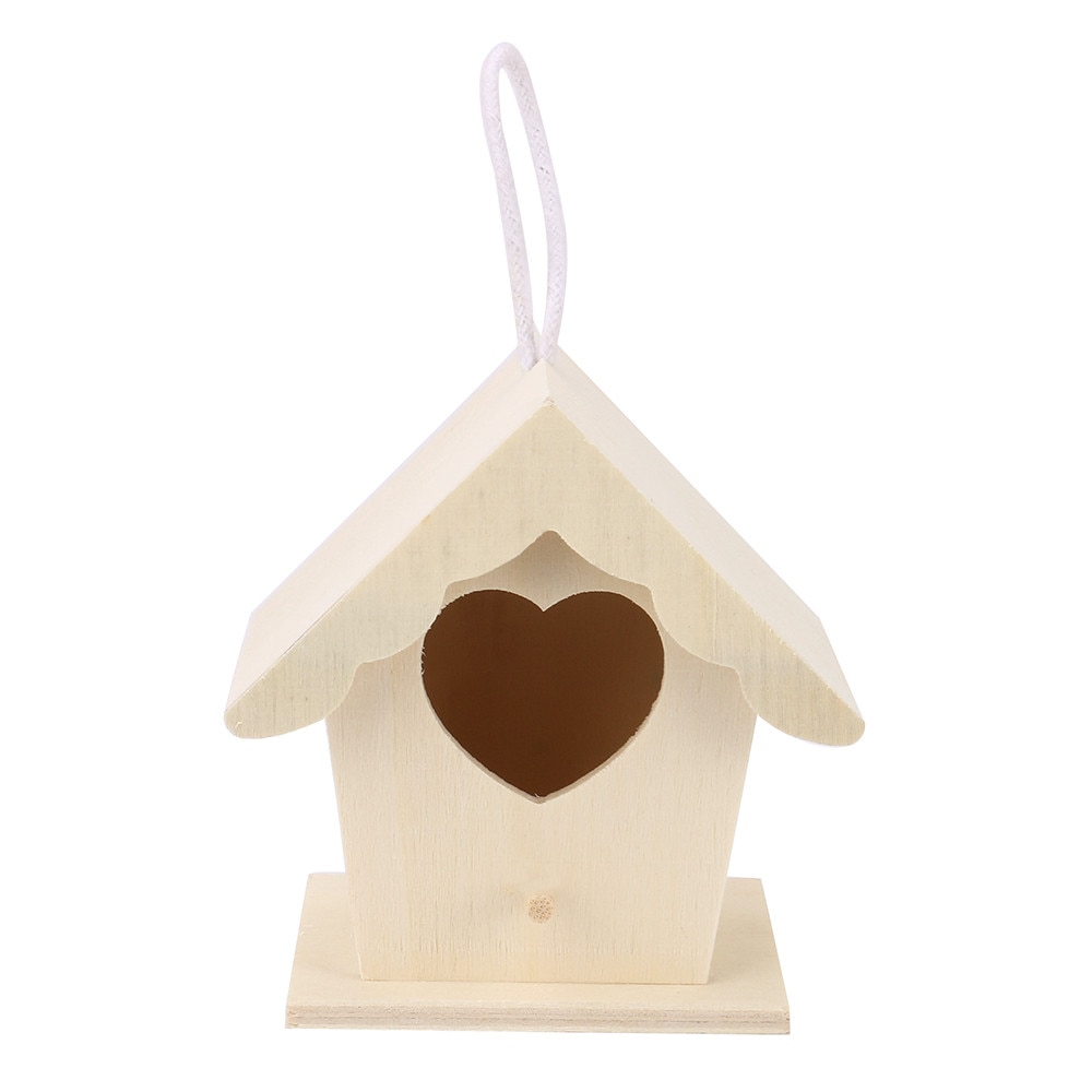 Nest House Bird Box Wooden Bird House Nest Wall-mo... – Grandado