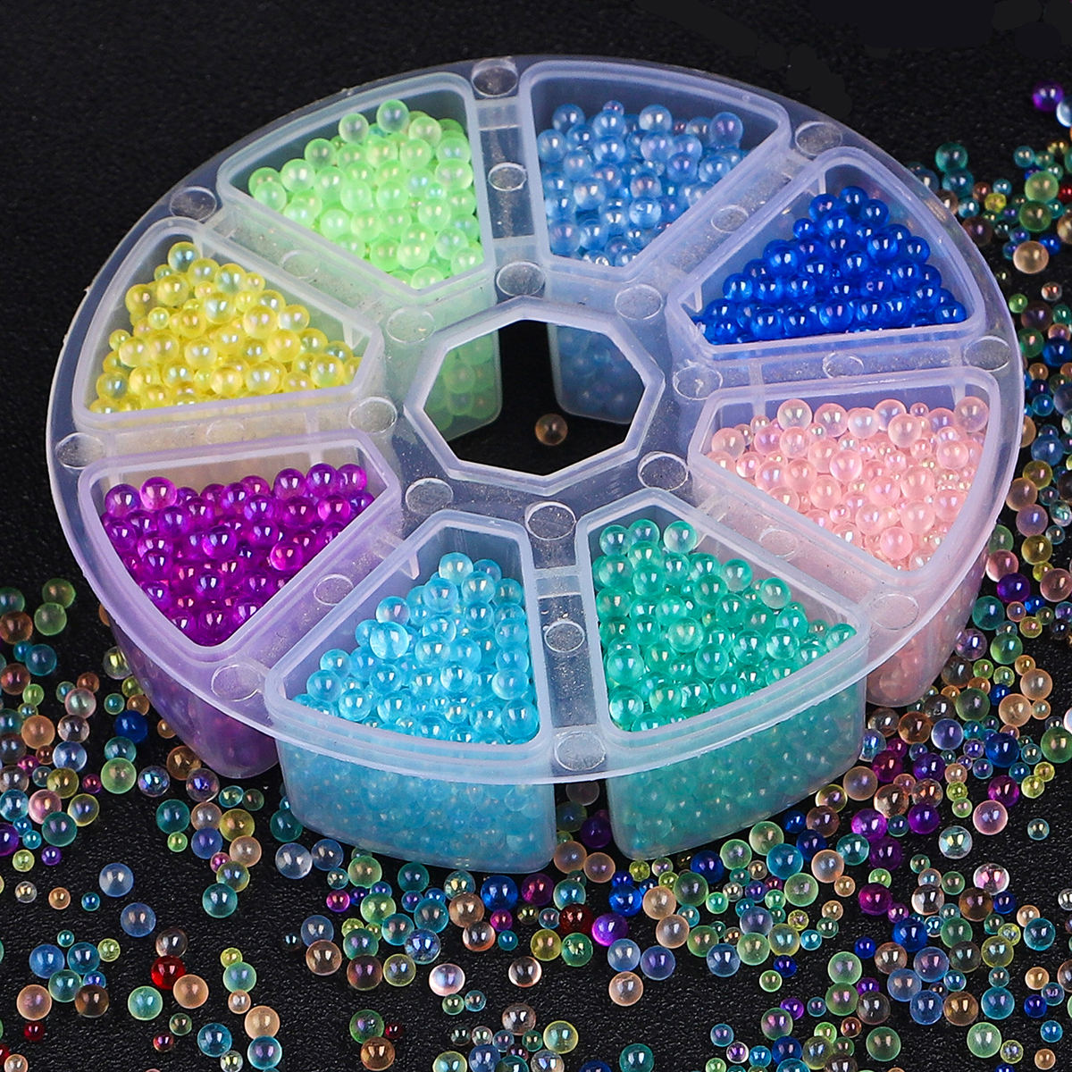 Colorful Mixed Water Bubble Beads Mini Glass No Ho... – Grandado