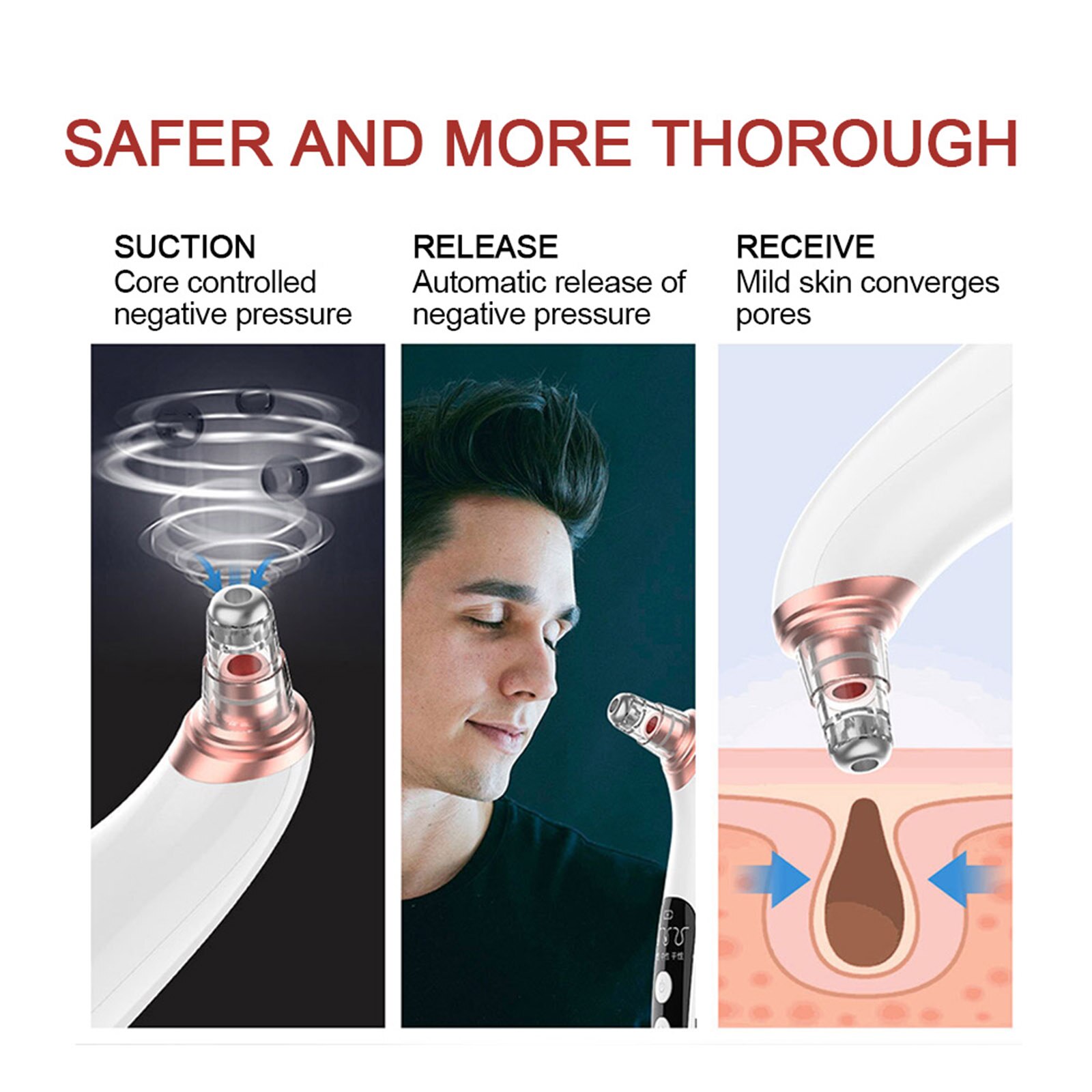 Blackhead Remover Pore Vacuum Electric Facial Clea... – Grandado