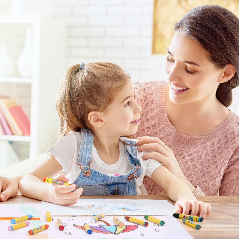 Coloring crayons set for kids 36 colors set art sc... – Grandado