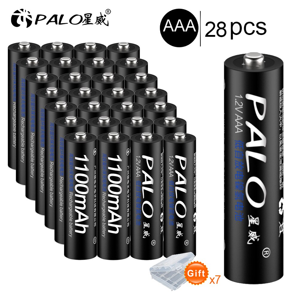 PALO 4-24pcs 1.2v NIMH AAA Battery 3A 1100MAH AAA ... – Grandado
