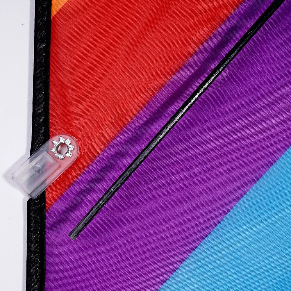 Rainbow Triangle And 30M Kite Line Large Rainbow K... – Grandado