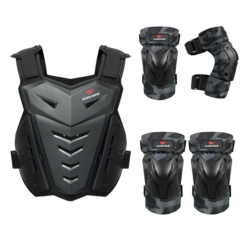 WOSAWE Motorcycle Full Body Armor Vest Set Motocro... – Vicedeal