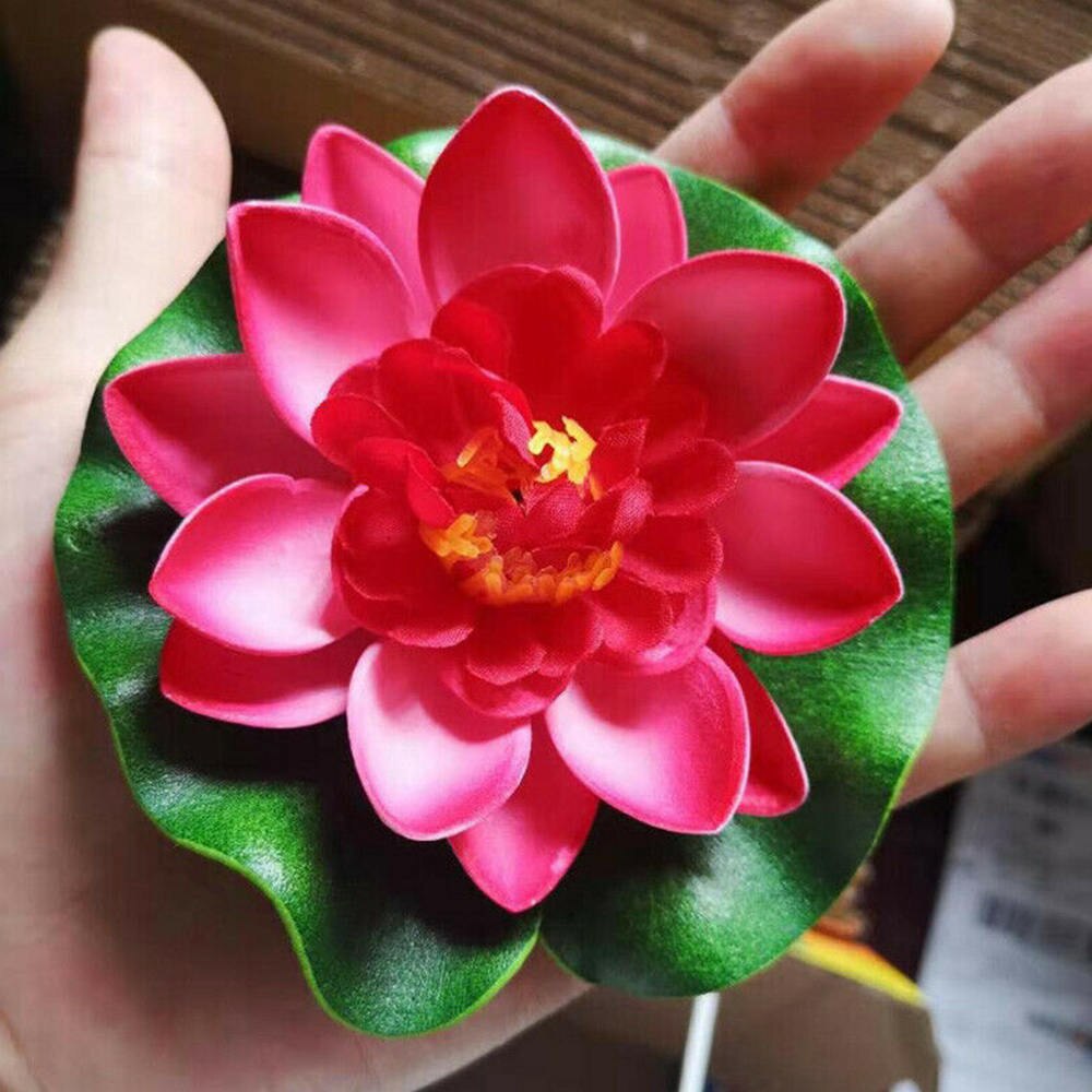 10 Pcs/Set 10cm Artificial Floating Water Lily EVA... – Grandado