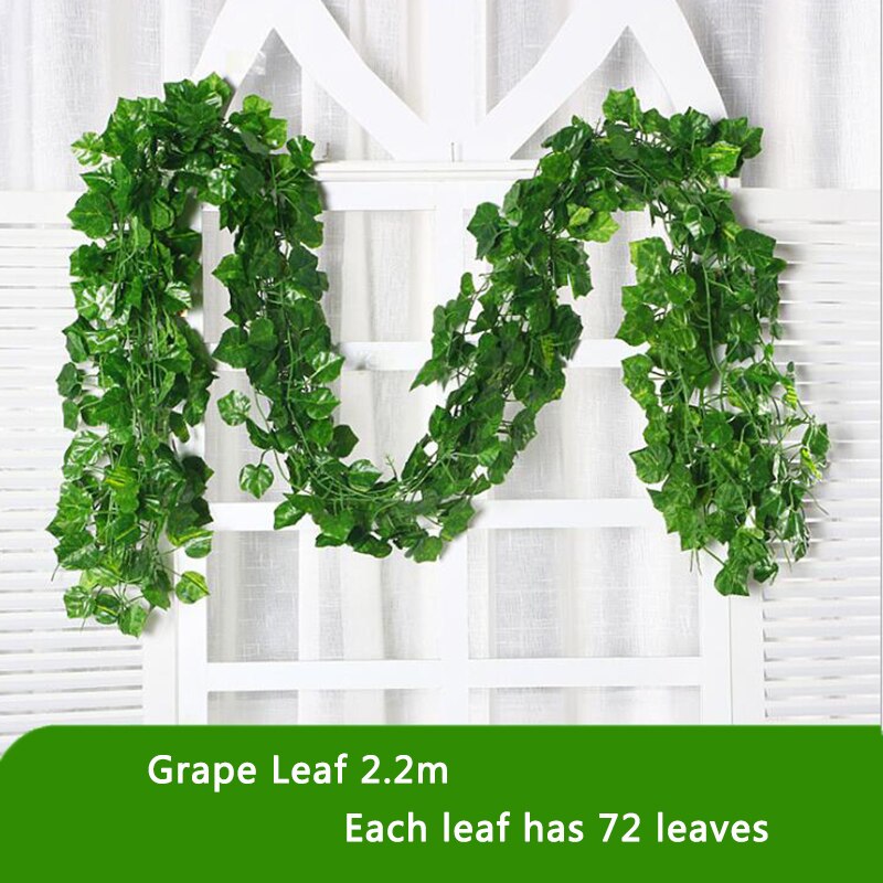 12 pcs Artificial Trailing Garland Ivy Vine Leaf F... – Vicedeal