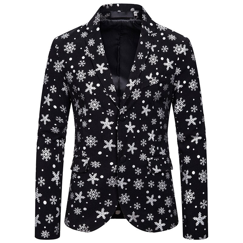 Halloween Men Blazers Slim Fit Two Button Single B... – Grandado