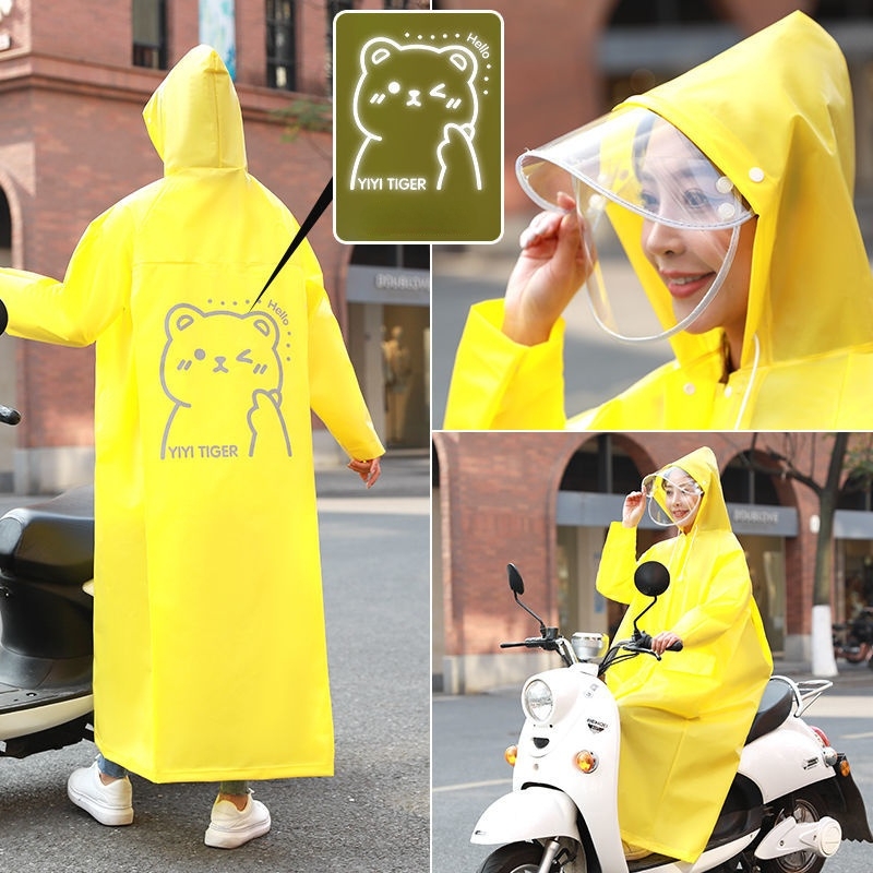 Rain Cape Men Women Raincoat Bicycle Raincoat Rain... – Grandado