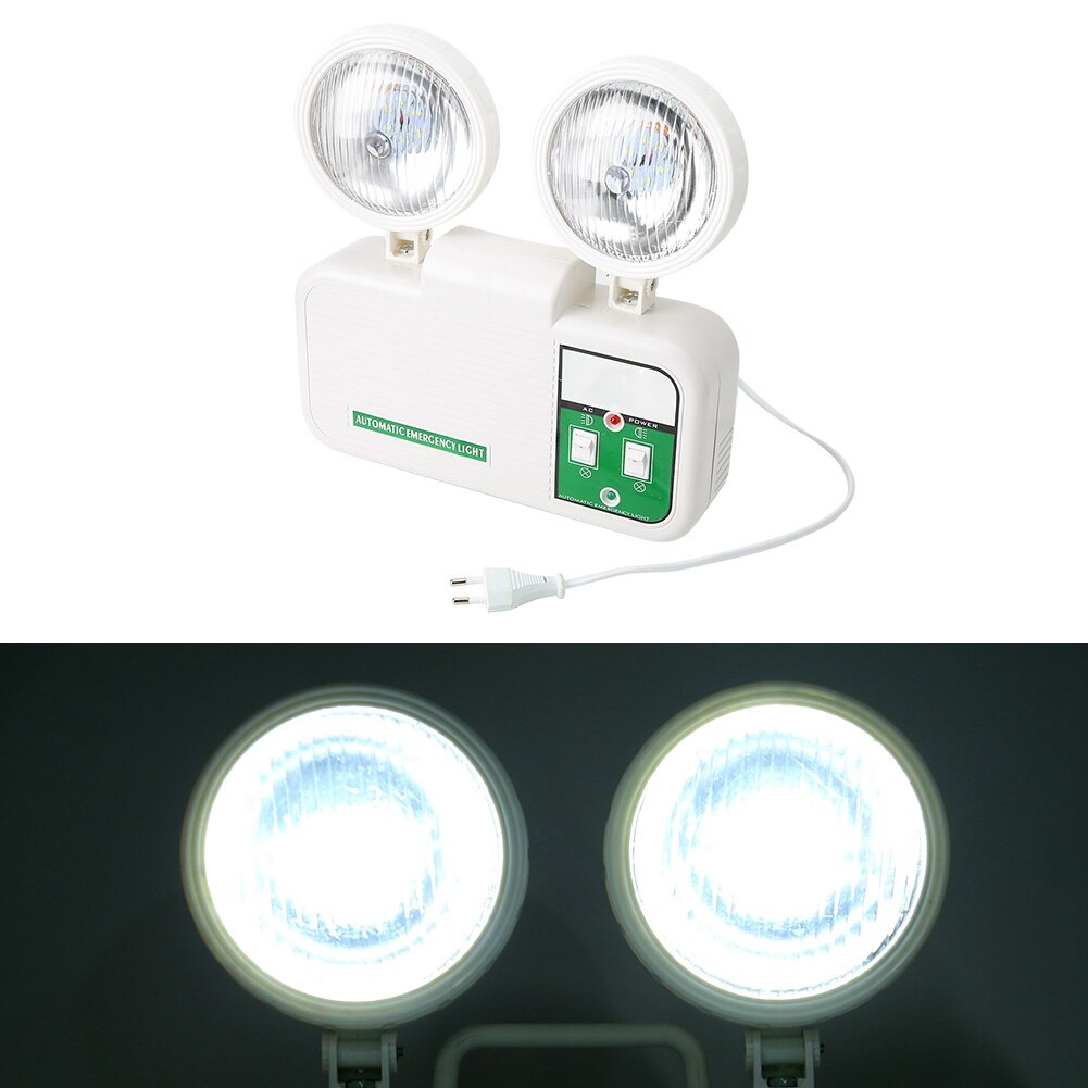 Adjustable 2W Dual Lamp Head Exit 8 LEDs Emergency... – Grandado