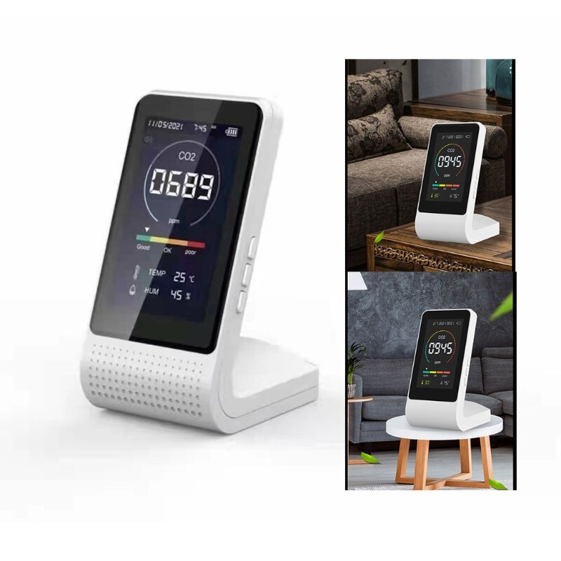 CO2 Meter w/ Time Date Display Carbon dioxide Dete... – Vicedeal