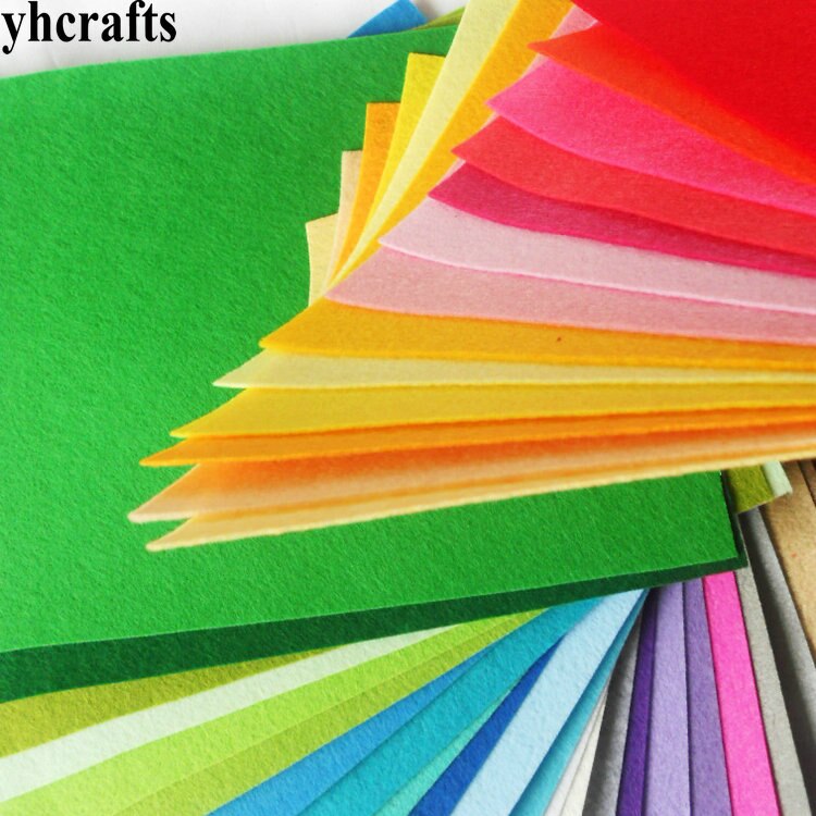 40PCS/LOT.A4 1mm 40 color Felt sheets,Non-woven fa... – Grandado