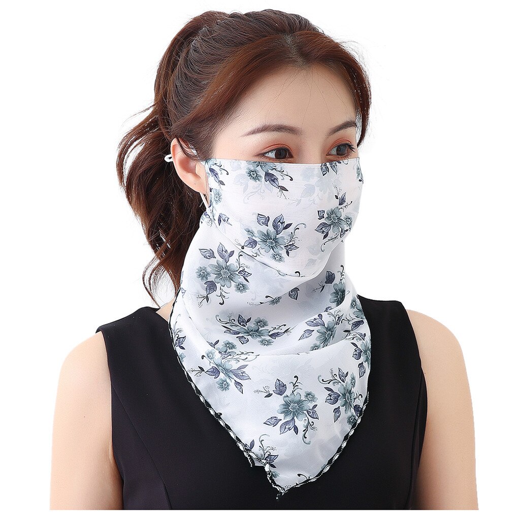 25# Women Choffin Face Mouth Scarf Sun Protection ... – Grandado