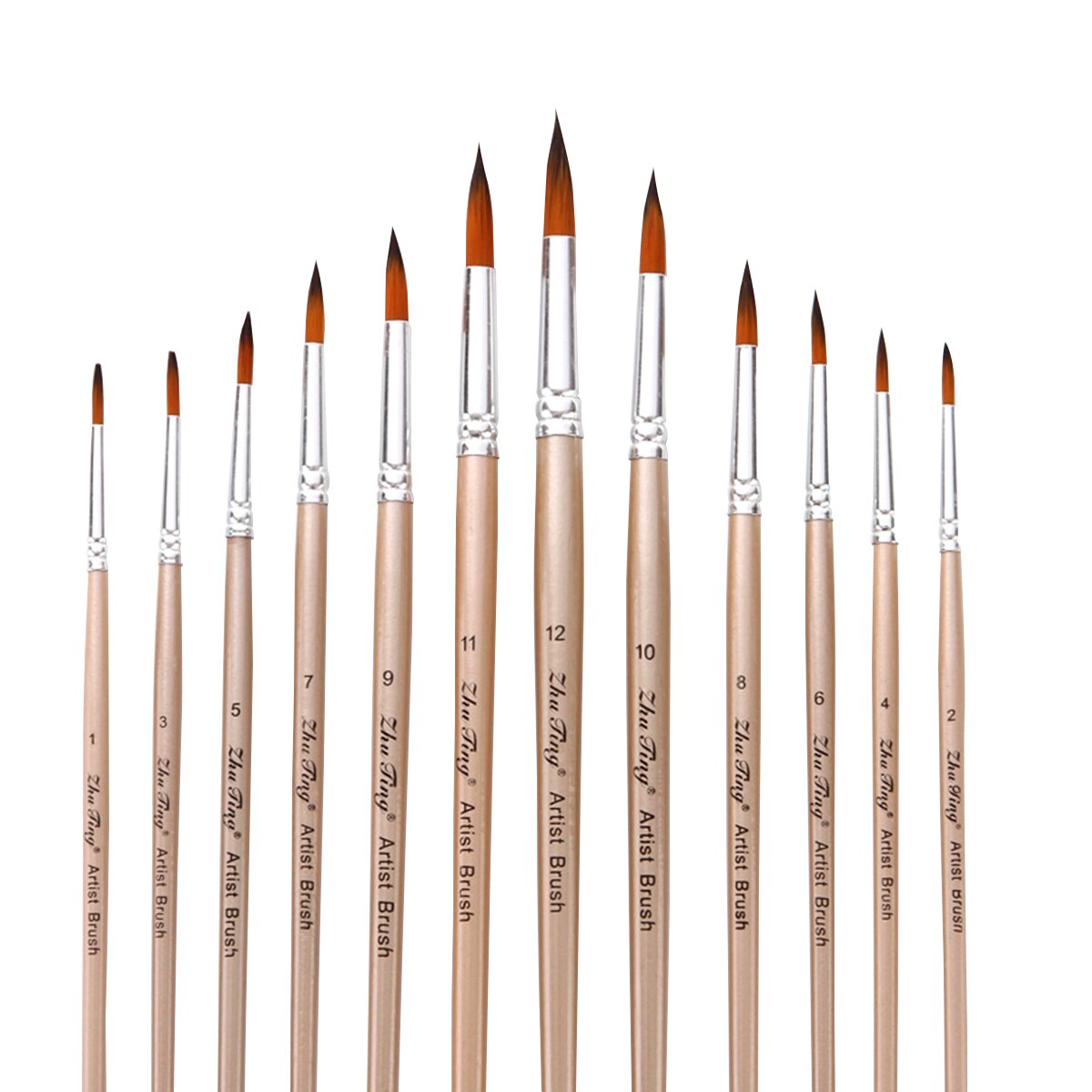 12 stücke Spitzen Tipp Pinsel Pinsel einstellen Ba... – Grandado