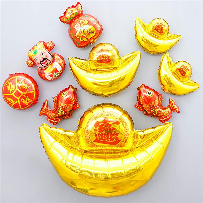 12pcs Chinese Year Balloons Set Decorative Festiva... – Vicedeal
