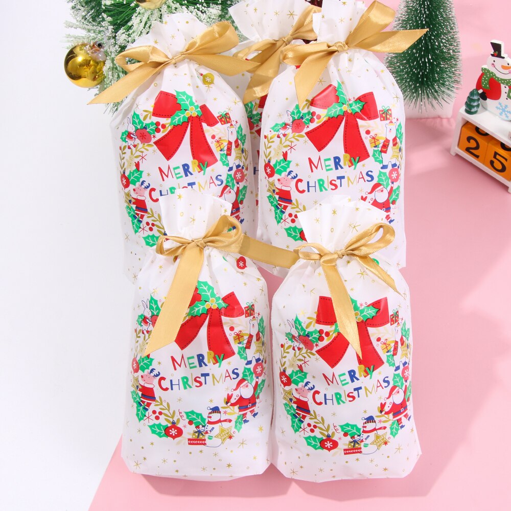 5PCS Plastic Candy Wrap Package Christmas Cookie D... – Vicedeal