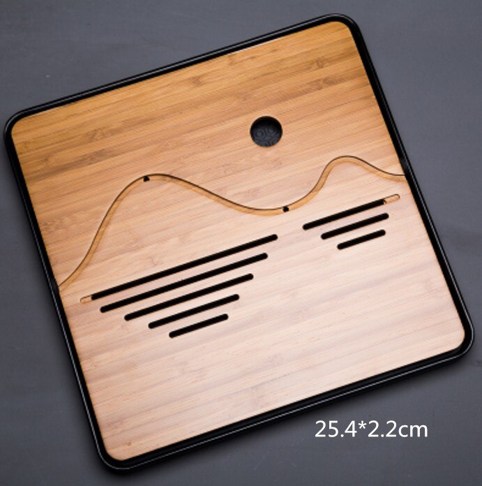 Wooden Round Serving Tray Wood Plate Tea Food Dish... – Grandado