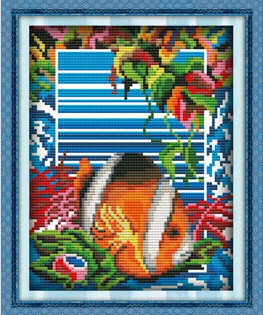 Clownfisk rev fisk korsstygn kit canvas sömmar bro... – Grandado