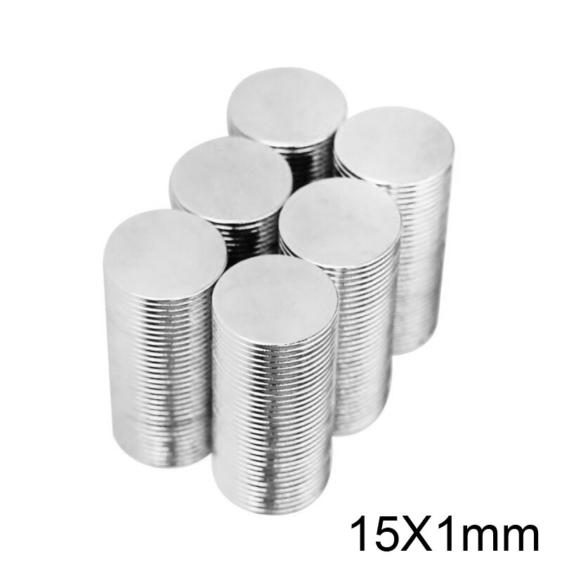 10~300pcs 15x1 mm Powerful Round Magnets 15mmx1mm ... – Grandado