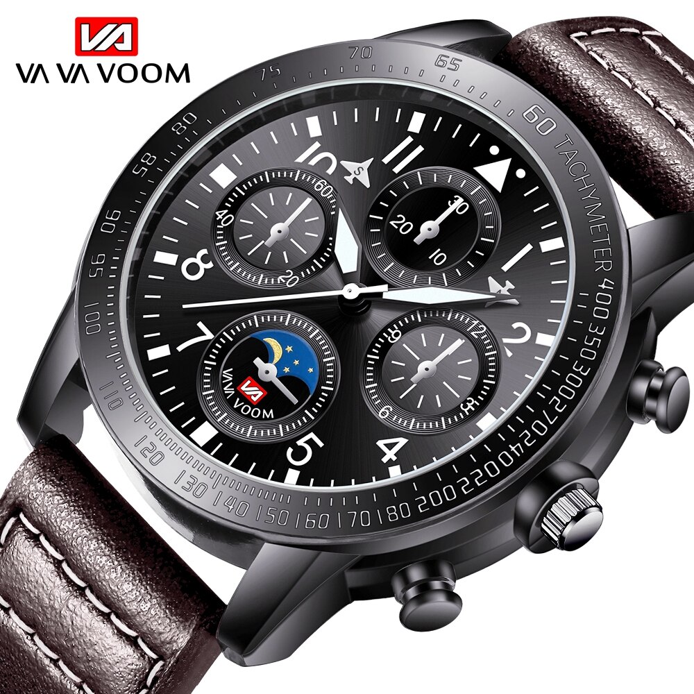 Chinese Whole Big Pilot Series Black Leather Sport... – Vicedeal