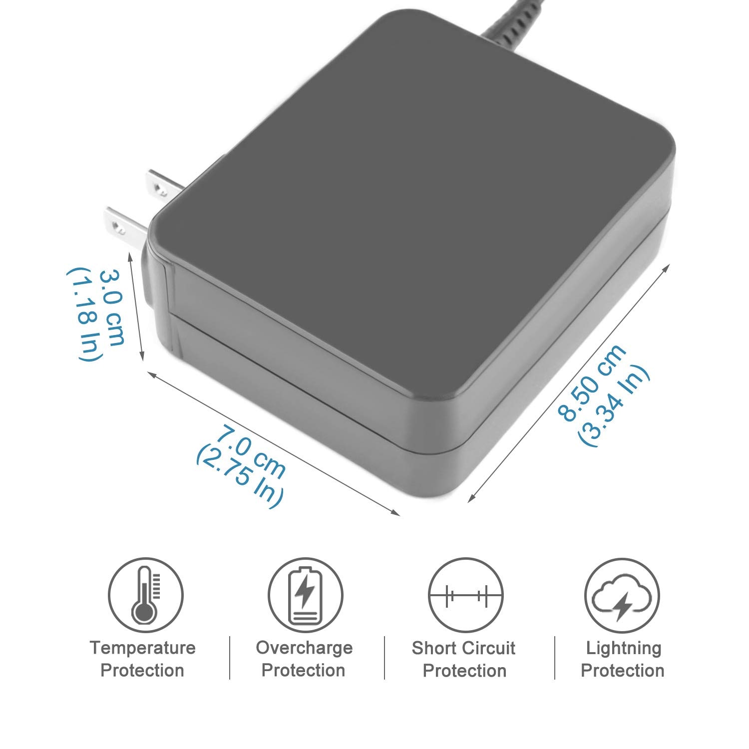 Huiyuan 60W 19V 3.16A Charger ac Adapter for Netge... – Vicedeal