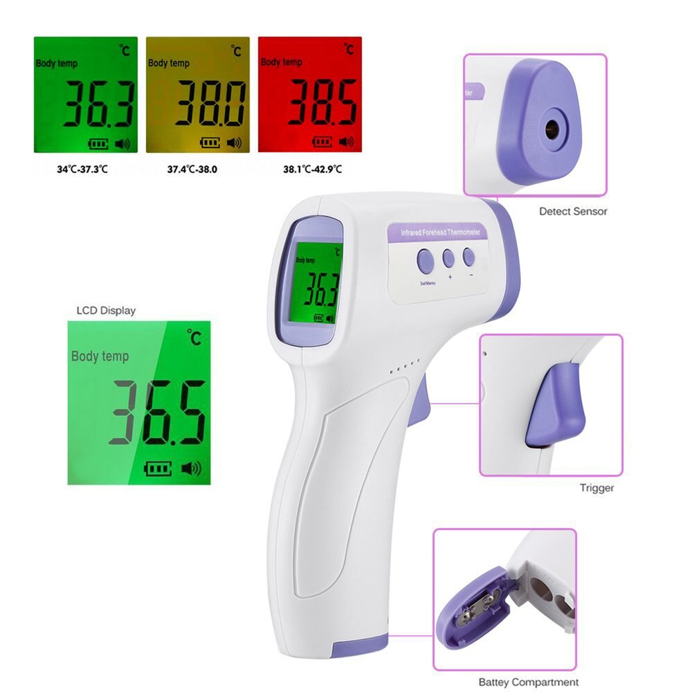 pulsoksymetr Digital Forehead Infrared Thermometer... – Vicedeal