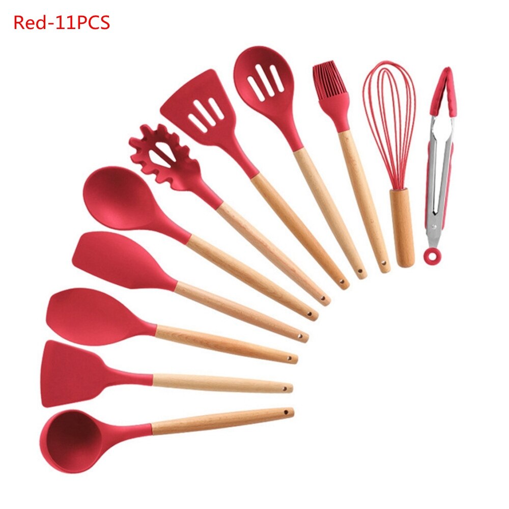 9/11Pcs Silicone Cooking Utensils Set Non-stick Sp... – Vicedeal