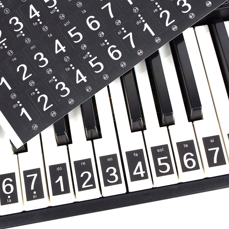 49/54/61 Key Piano Stickers Electronic Keyboard La... – Vicedeal