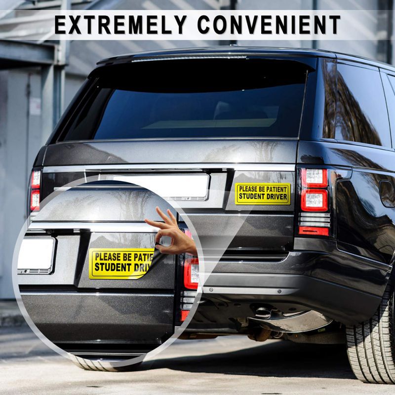 Student Driver Magnet Safety Sign Vehicle Bumper M... – Vicedeal