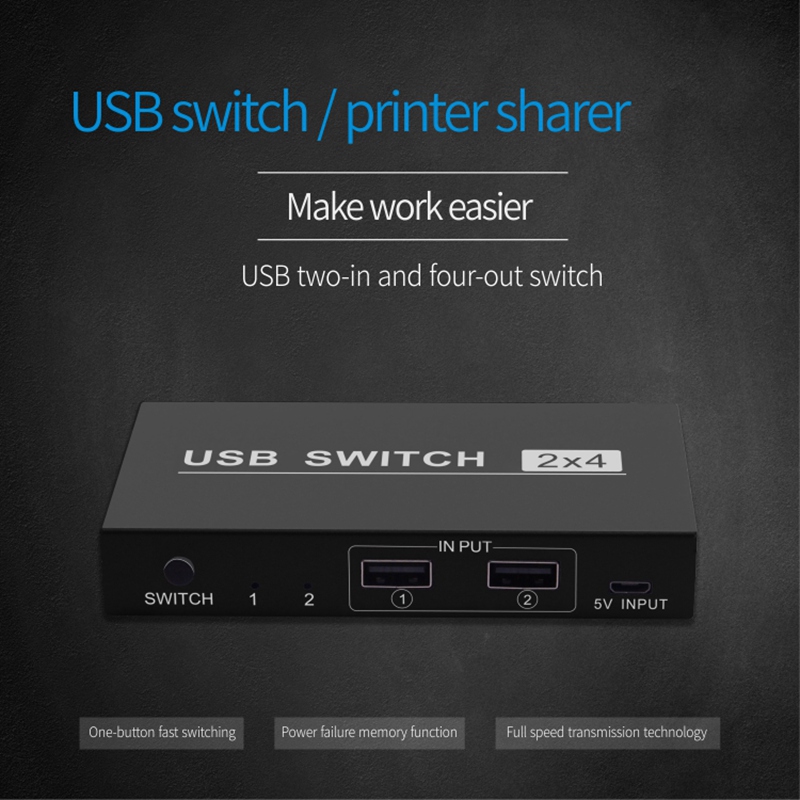 Usb 2.0 Sharing Switch Selector 4 Port 2 Computer ... – Vicedeal