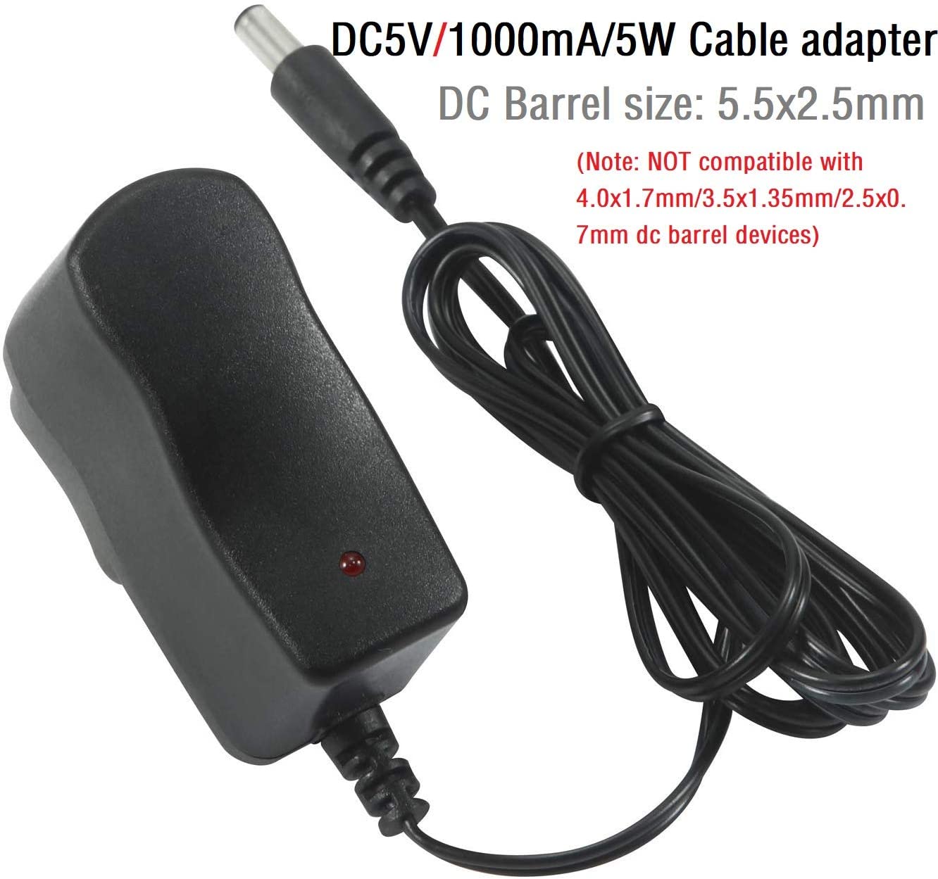 5V 1A Dc Voeding Dc 5V Muur Plug Power Adapter Met... – Vicedeal