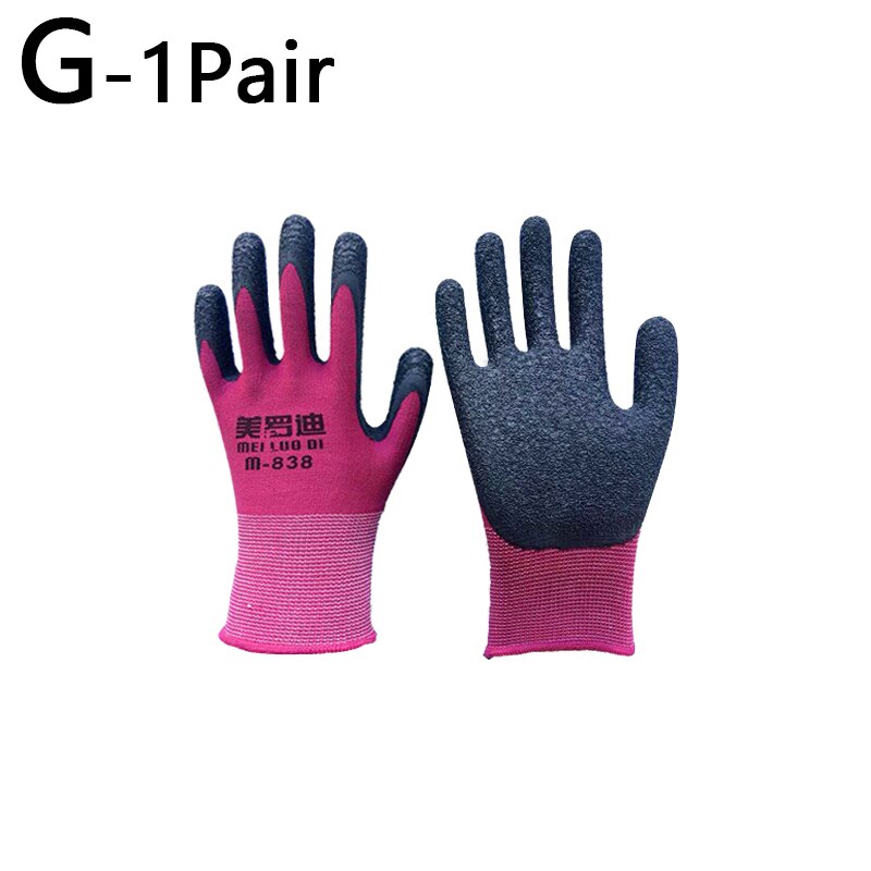A Pair Rubber Nitrile Work Protective Gloves Wear-... – Grandado