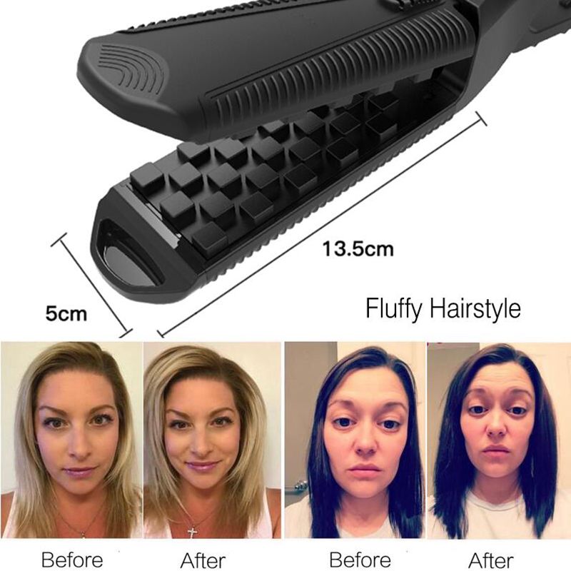 Haar Volumizing Flat Iron Crimper Pluizige Stijlta... – Vicedeal
