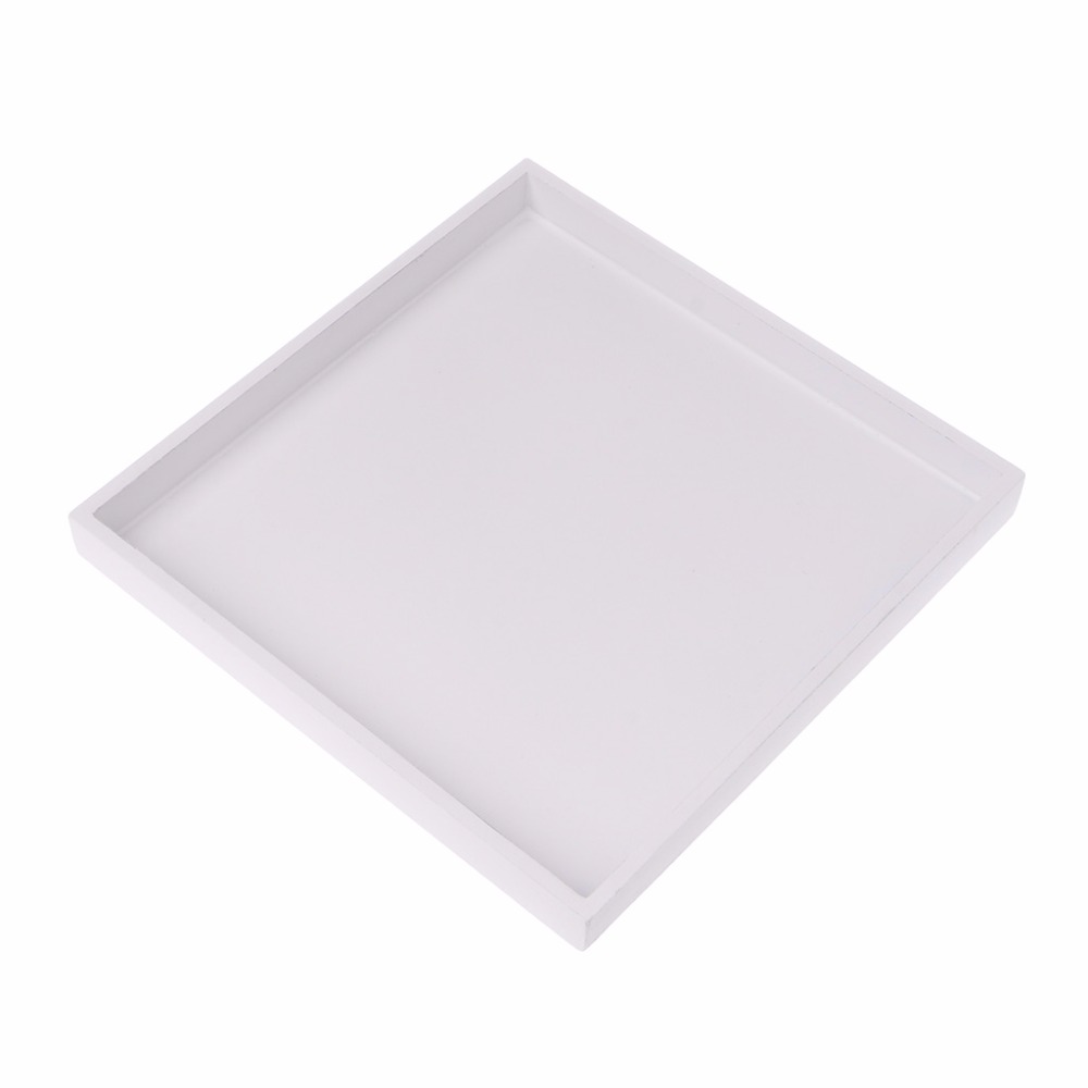 White Wood Tray Food Serving Makeup Storage Fruit ... – Grandado