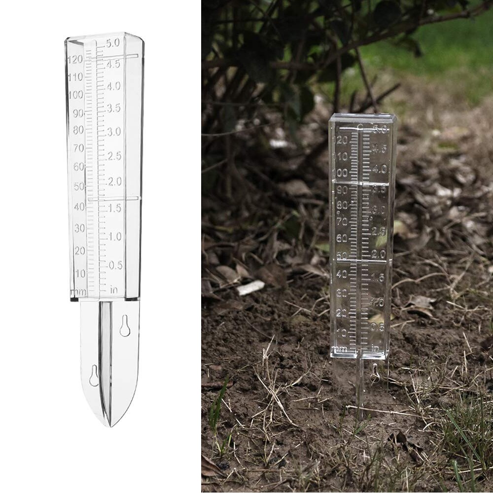 Plastic Rain Gauge Clear Rain Water Meter Measurin... – Grandado