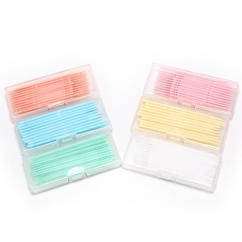 40Pcs/box Portable Double-headed Plastic Toothpick... – Vicedeal