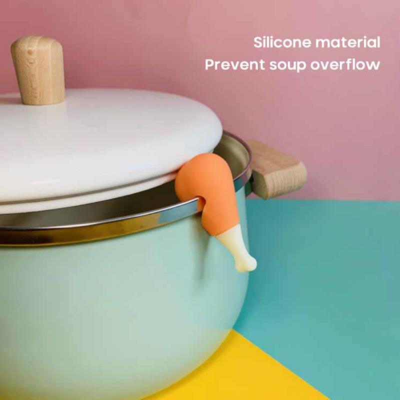 1Pcs Siliconen Wortel Spill-Proof Pot Deksel Rack ... – Grandado