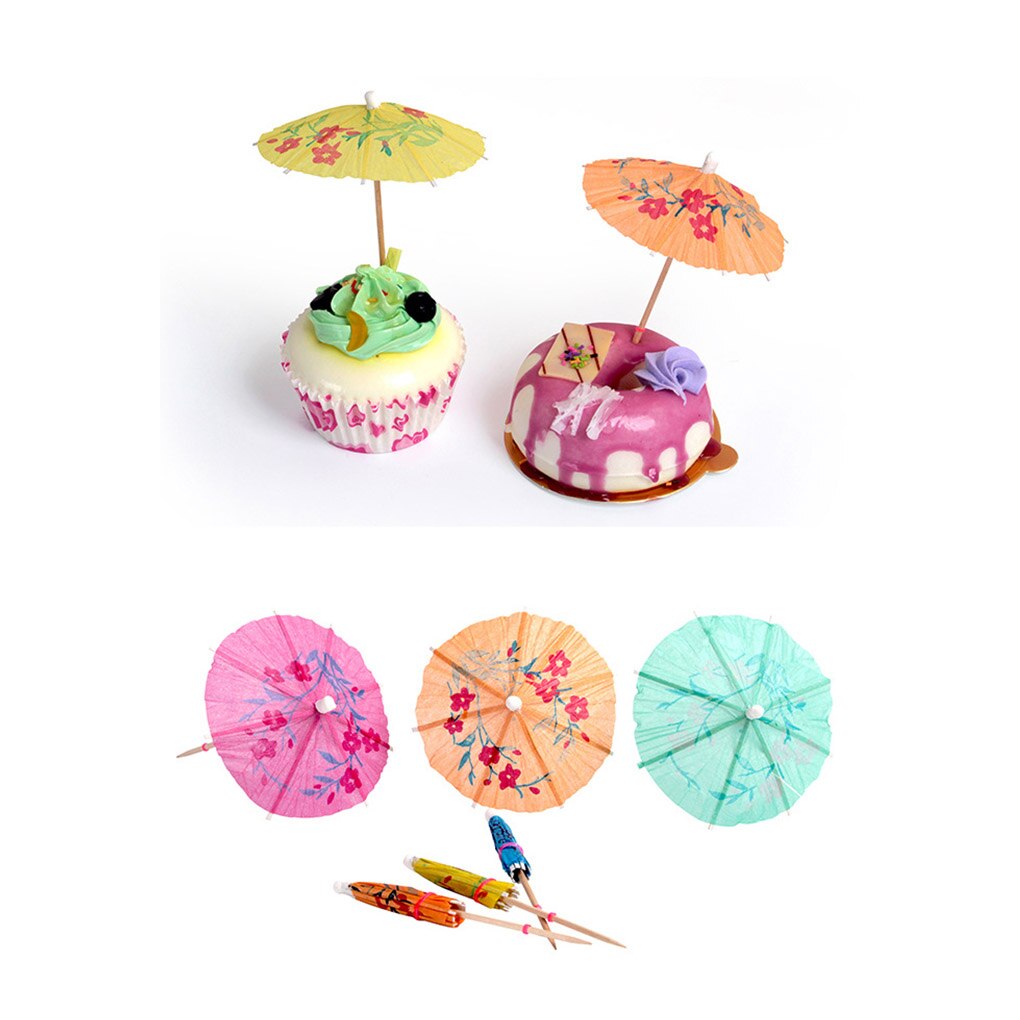 50Pcs Mini Umbrella Drinking Straw Umbrella Fruit ... – Grandado