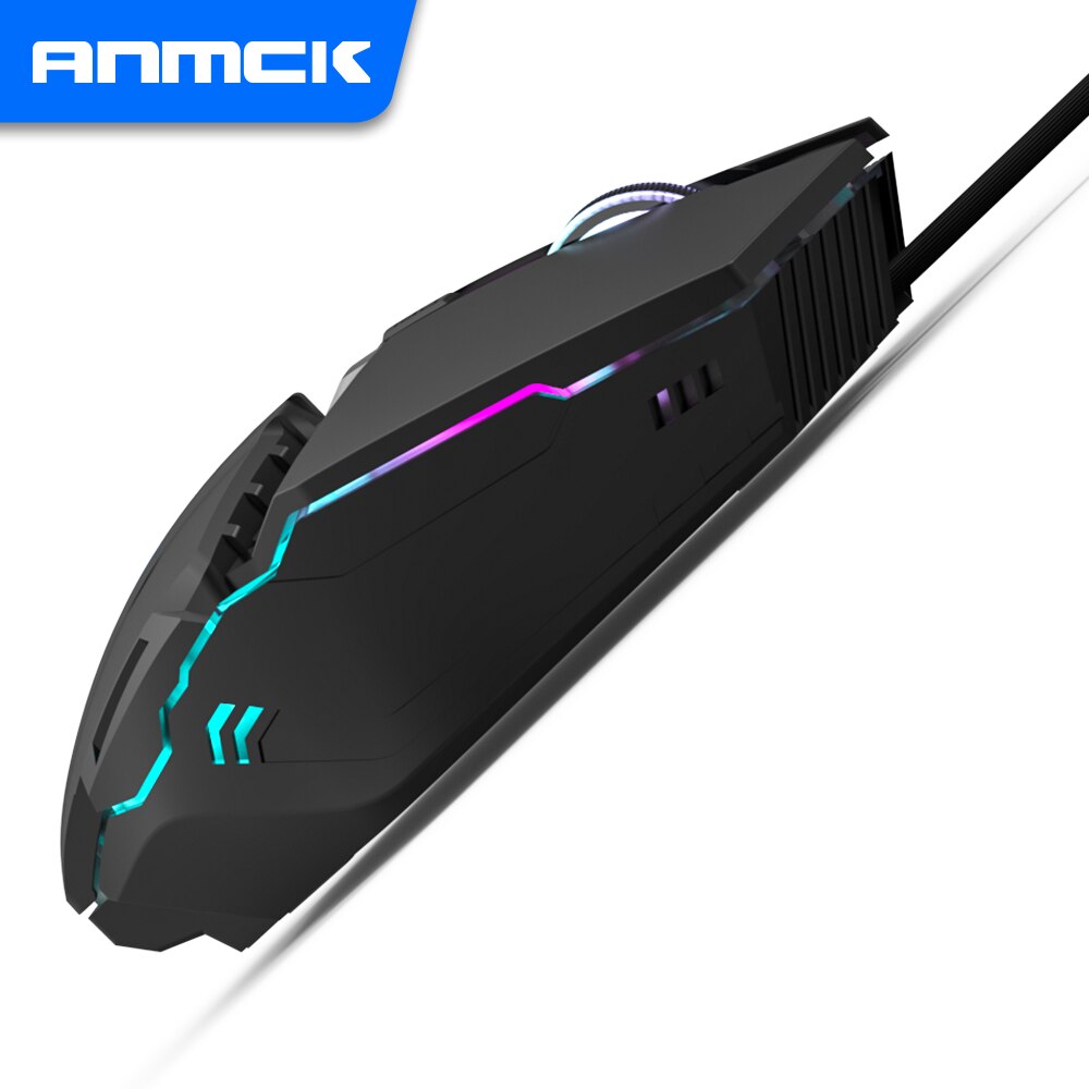 Anmck Ergonomic Wired Gaming Mouse 4 Buttons LED 1... – Grandado