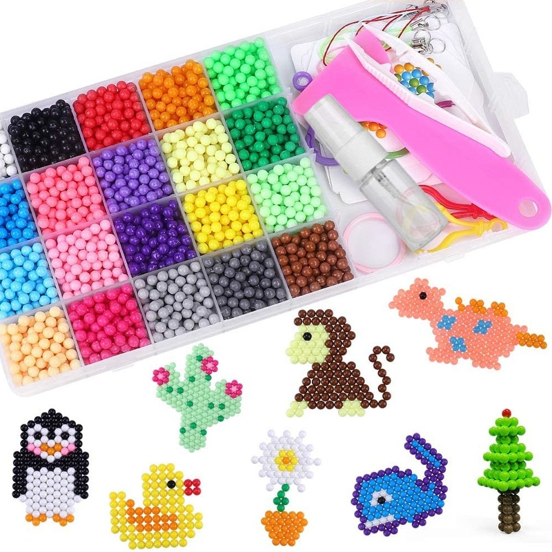 JINLETONG Water Fuse Beads Set 5mm 20 Colors 3000P... – Grandado