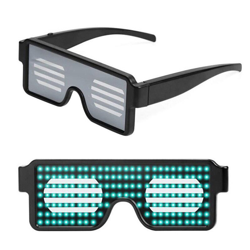 LED USB Rechargeable Light Up Glow Sunglasses With... – Grandado
