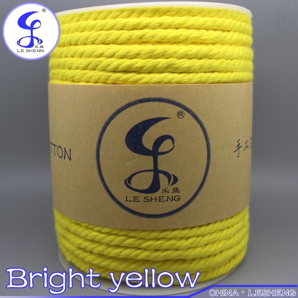 Kleur milieuvriendelijk puur katoen 4 strengen 5mm... – Grandado